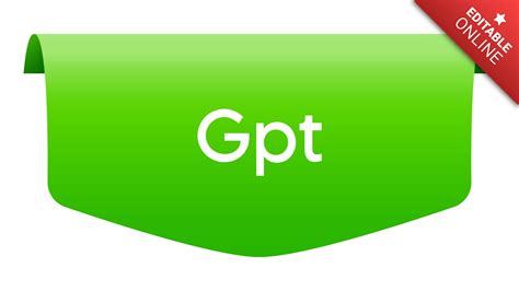 Gpt Green Ribbon Badge Label Text Effect Generator