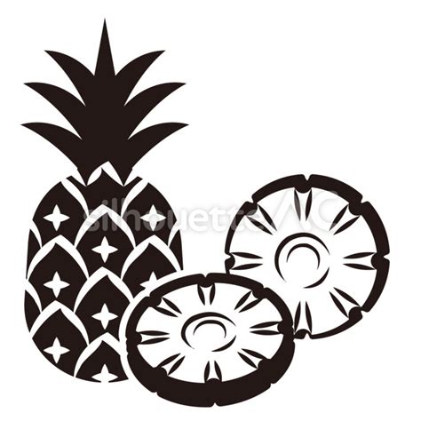 Pineapple Vector Silhouette