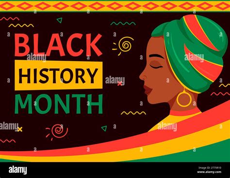 Black History Month Vector Design Illustration To Commemorate The Great
