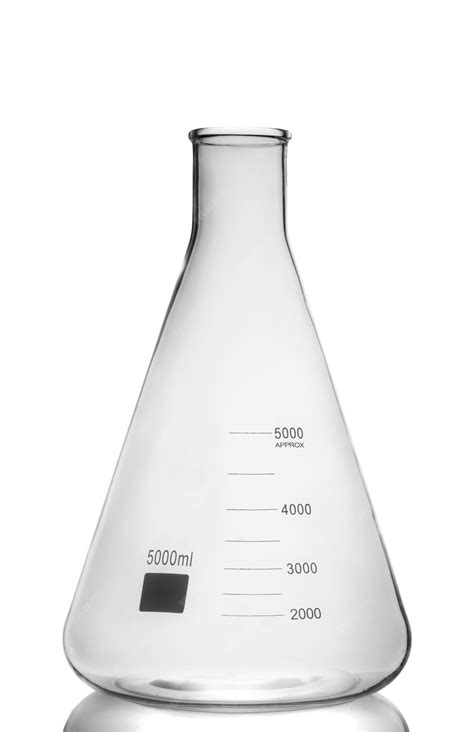 Premium Photo 5000ml Erlenmeyer Flask Isolated On White