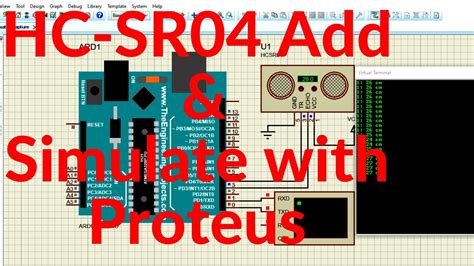Simulation Of Ultrasonic Sensor Hc Sr04 In Proteus Youtube