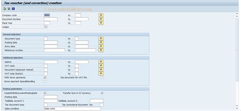 J UFTVG SAP Tcode Tax Voucher Creation