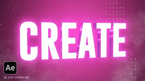 Mastering 3d Text Animation After Effects Tutorial Youtube