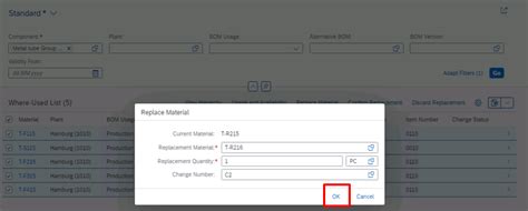 Replacing Bom Component Items Using Fiori App Sap Community