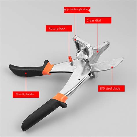 45 90 Degrees Multi Angle Electrician Trunking Cutter Wireman Scissor
