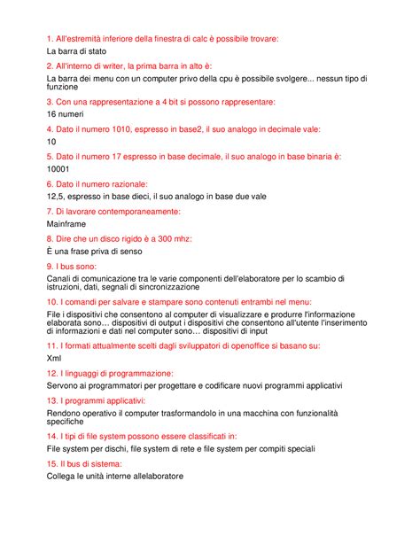 Paniere Abilita Informatiche E Telematiche L14 Scienze Giuridiche