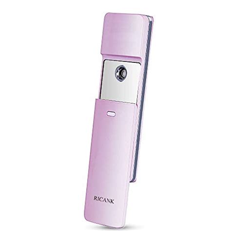 Ricank Facial Nano Mister Handy Mist Spray Steamer Face Sprayer Rechargeable Sliding Facial Mini