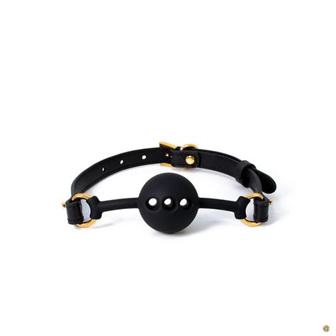 Bdsm Breathable Silicone Ball Gag With Leather Buckle Strap Ozgaga