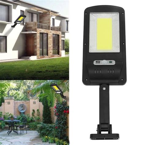 YOSOO Lampadaire solaire Capteur de mouvement de réverbère solaire IP Lampe murale solaire