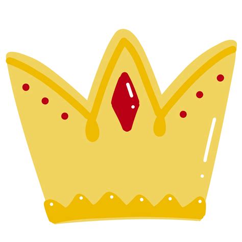Golden Crown With Ruby Princess And Prince Attire 27708888 Png
