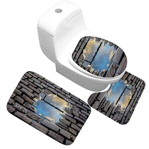 Badu Bg Комплект постелки за баня Zeegle 3d Stone Memory Foam 3pcs