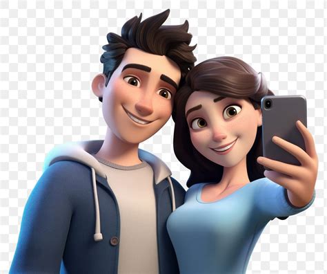 PNG Cartoon Smiling Adult Phone Free PNG Rawpixel