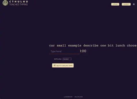Cthulhu Teaches Typing Devpost