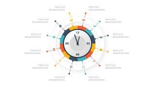 Time Infographic Illustration For PowerPoint SlideModel