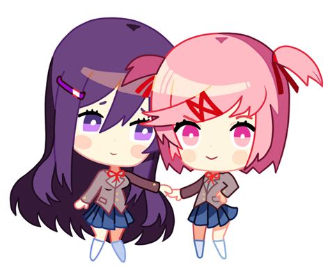Holding Hands Doki Doki Chibi Commission By Evaheartsyou On Deviantart