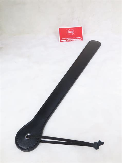 Faux Leather Curved Spanking Paddle Dotty After Midnight