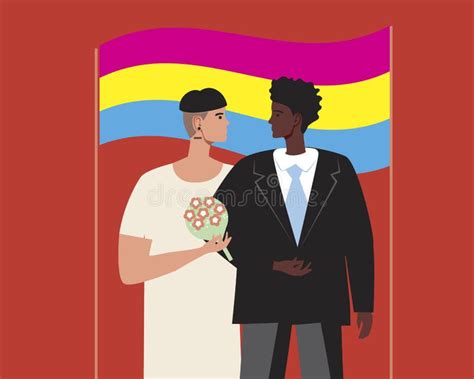 Pansexual Personas Bodas Pansexualidad Bandera De La Bandera Del Vector