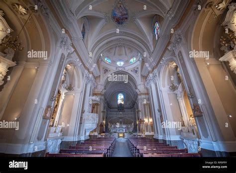 Inside Interior Of Baroque Church Chiesa Di San Francesco Dassisi A