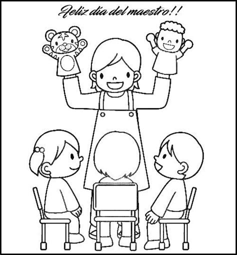 Dibujos De Maestros Para Colorear Vsun