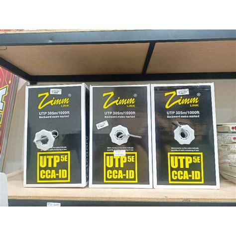 Jual Kabel LAN Zimmlink UTP Cat E Roll Kabel UTP Cat E Zimm Link Panjang M Bukan Cat
