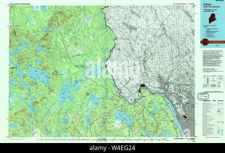 Maine USGS Historical Map Calais 306507 1932 62500 Inversion