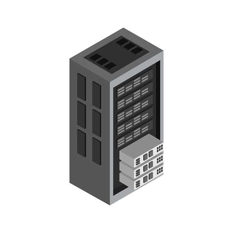 Illustrated Isometric Server Vector Art At Vecteezy