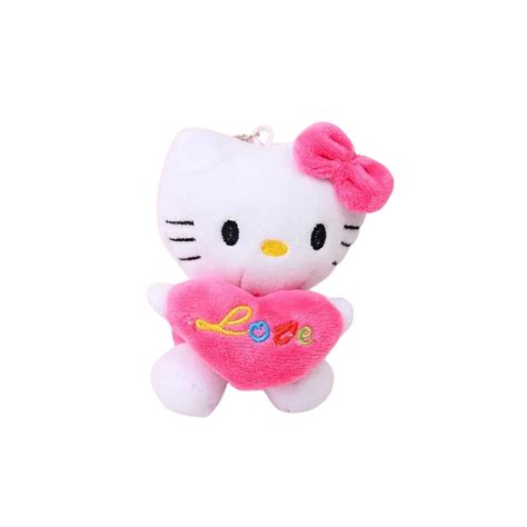Llavero Peluche Hello Kitty Con Corazón Sanrio Nize Store