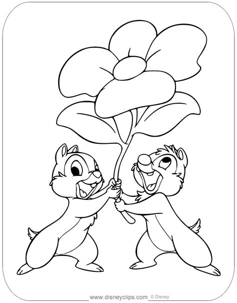 Chip And Dale Rescue Rangers Coloring Pages