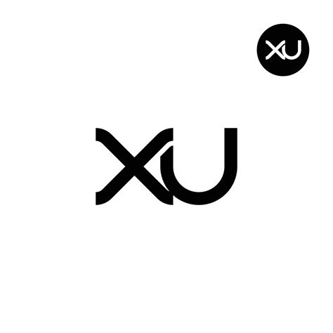 Letter Xu Monogram Logo Design 27474426 Vector Art At Vecteezy