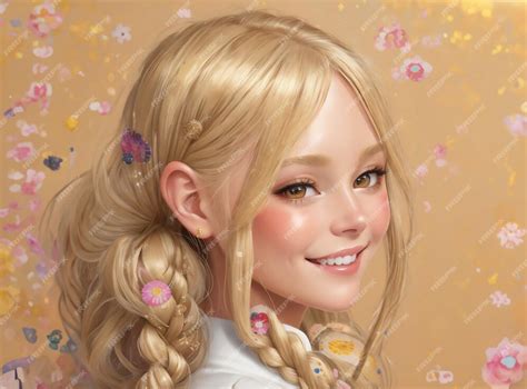 Premium Photo Portrait Of A Beautiful Blonde Woman Beautiful Blonde Girl Portrait Of A
