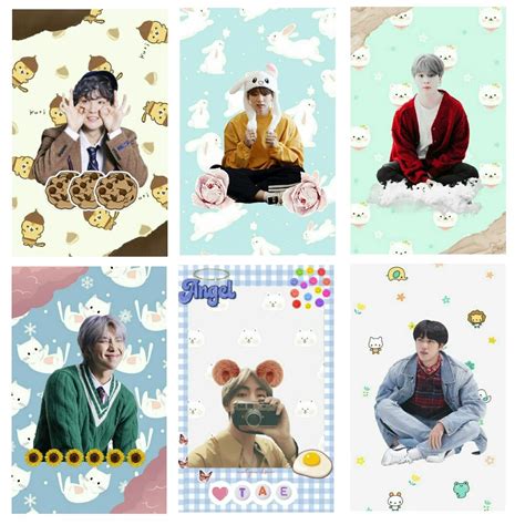 Free Kpop Printable BTS Cute Kawaii Photocards Kpop Kpopedit Memo