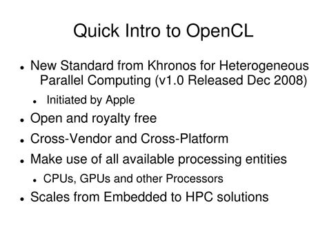 Ppt Implementation And Optimization Of Sift On A Opencl Gpu Powerpoint Presentation Id1168085