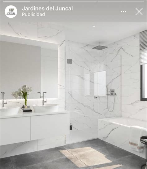Diseño De Baños Modernos Con Mármol Blanco