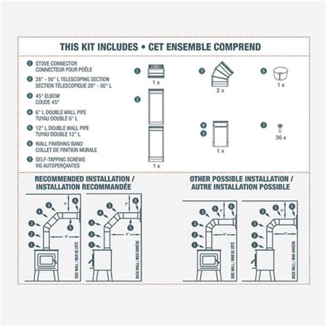 6 Vortex To The Wall Double Wall Pipe Kit L Fire Pit Surplus