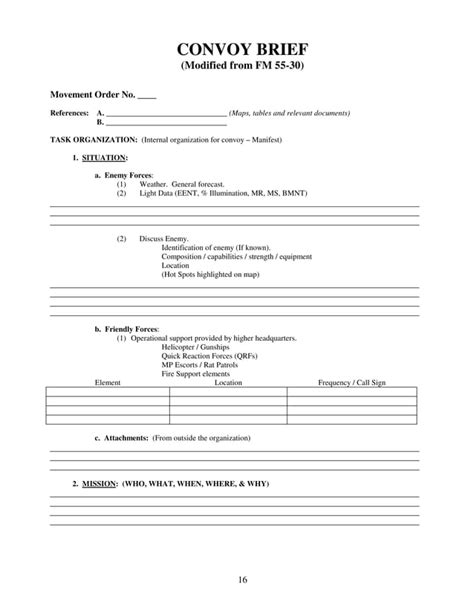 Convoy Leader Training Handbook Pdf