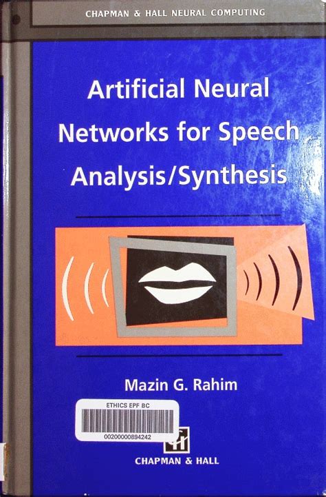 artificial neural networks for speech analysis synthesis by rahim