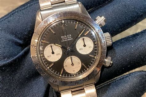 第1560回 抜群のダイヤルコンディション！希少！mk1ダイヤル！ 手巻きデイトナ 6265 黒文字 71年のご紹介！