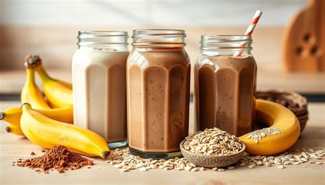 Banana Cocoa Oat Smoothies Bowl N Balance