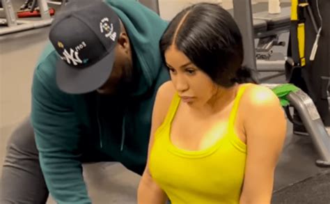 Cardi B Flaunts Her Massive Booty While Being Stretched Out By Personal