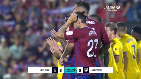 LaLiga Hypermotion J5 resumen y goles del Eldense 2 2 Alcorcón MarcaTV