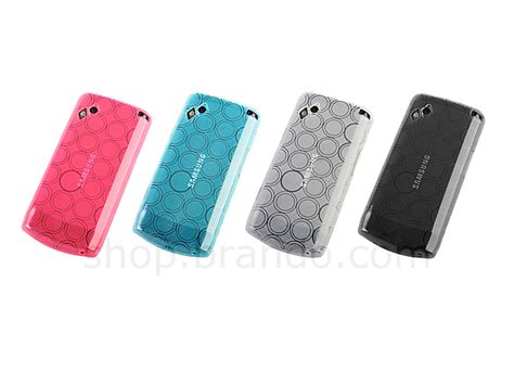 Samsung Wave GT-S8500 Circle Patterned Soft Plastic Case