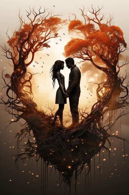 Premium Ai Image Twin Tree Of Your Love