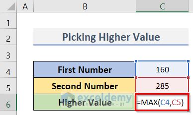 How To Use Excel Formula To Choose Between Two Values