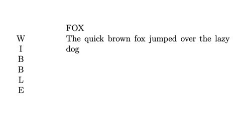 vertical alignment vertically positioned text with letters placed