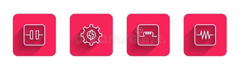 Set Line Electrolytic Capacitor Gear And Lightning Inductor
