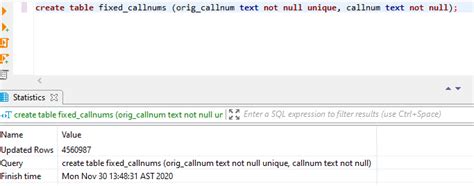 Sqlite Create Table Reports Updated Rows Issue Dbeaver Dbeaver GitHub