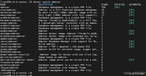 Docker安装adminer并支持mysql和mongodb的详细步骤例子解析adminer Docker安装 Csdn博客