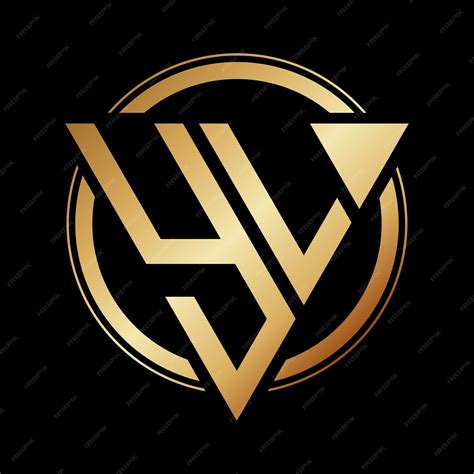Premium Vector Initial Yl Logo Triangle Alphabet Design