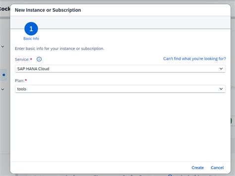 Sap Hana Database Creation From Sap Btp
