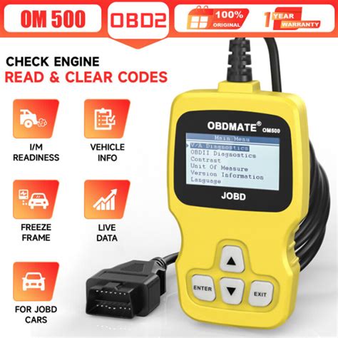 Obdmate Om500 Japanese Vehicles Scanner Jobd Engine Code Reader For